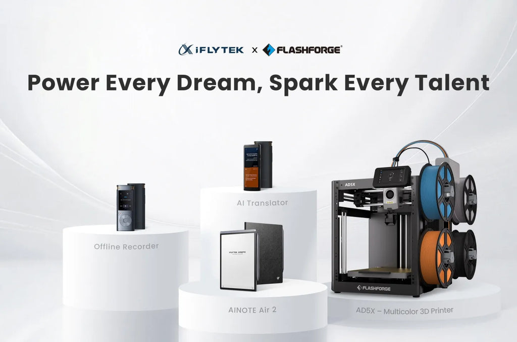 Flashforge x iFlytek : Power Every Dream, Spark Every Talent