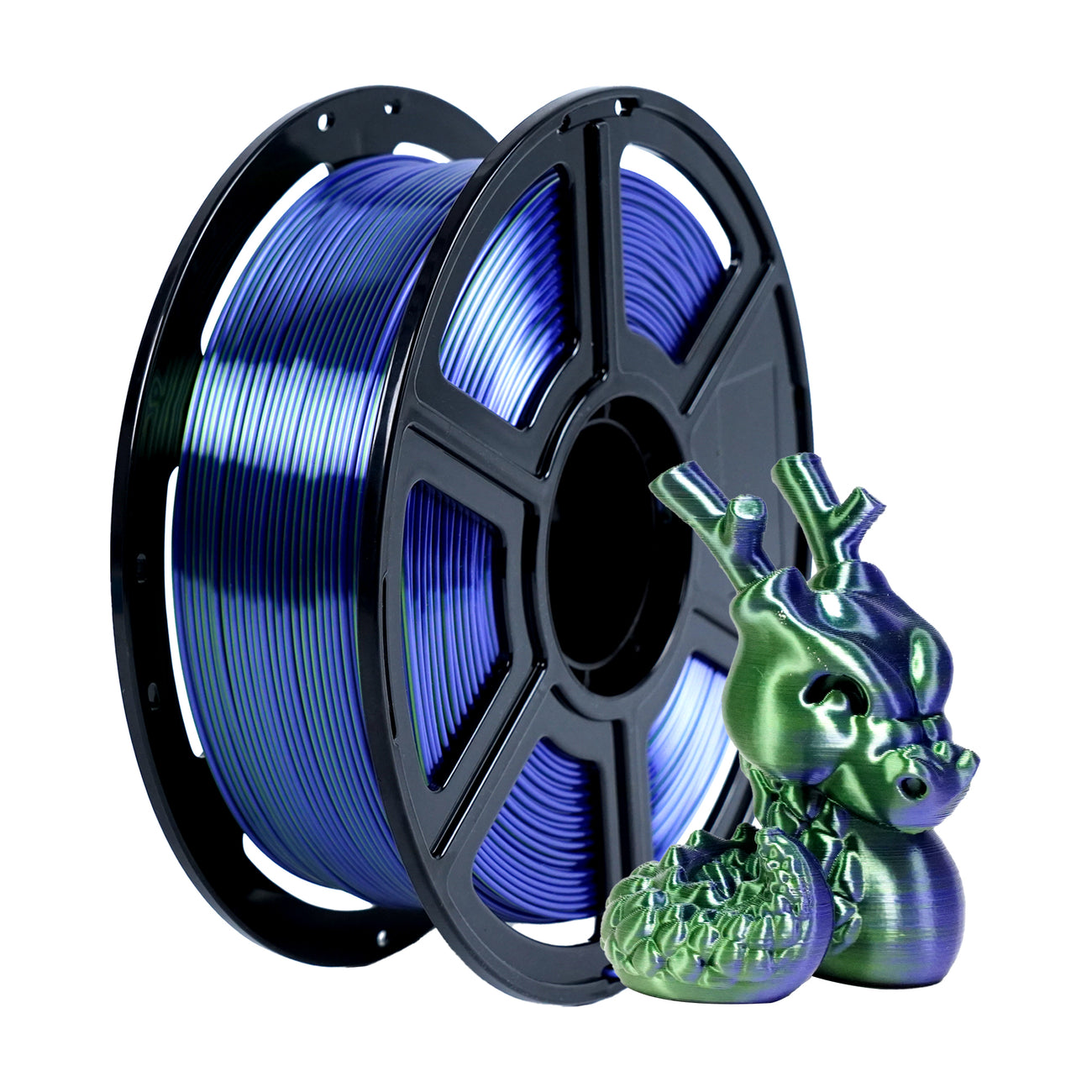 PLA Silk Dual Color Filament - High-Quality 3D Printing