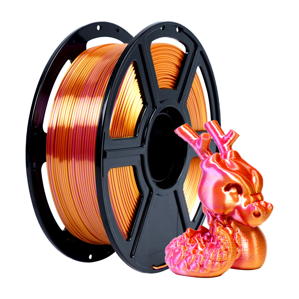 PLA Silk Dual Color Filament - High-Quality 3D Printing