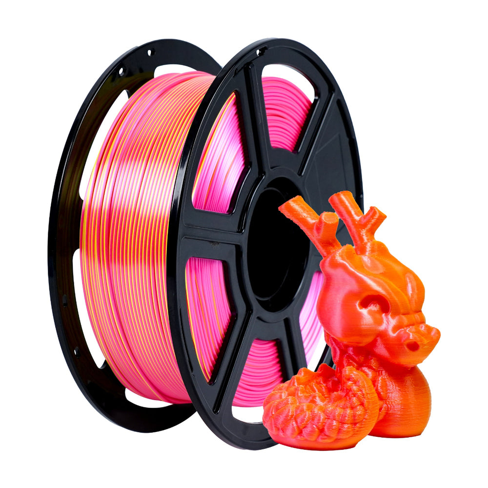 PLA Silk Dual Color Filament - High-Quality 3D Printing