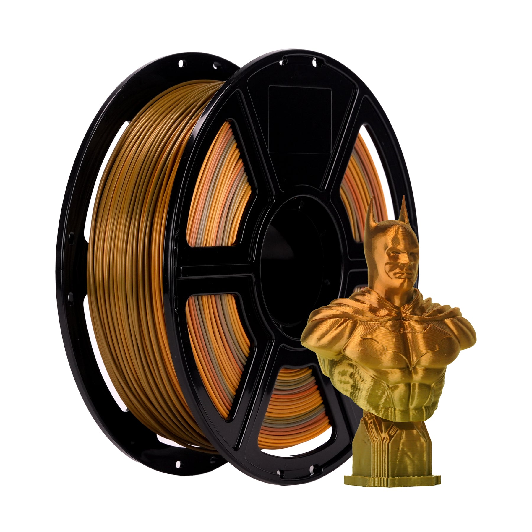 PLA Silk Rainbow for 3D Printing - Vibrant and Silky Finish